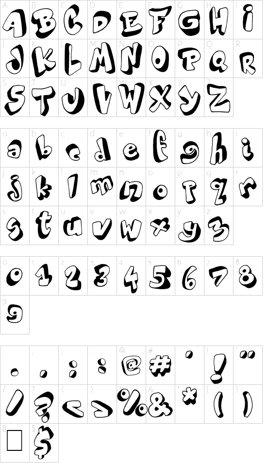 World Black Shadow font details - Font2s.com